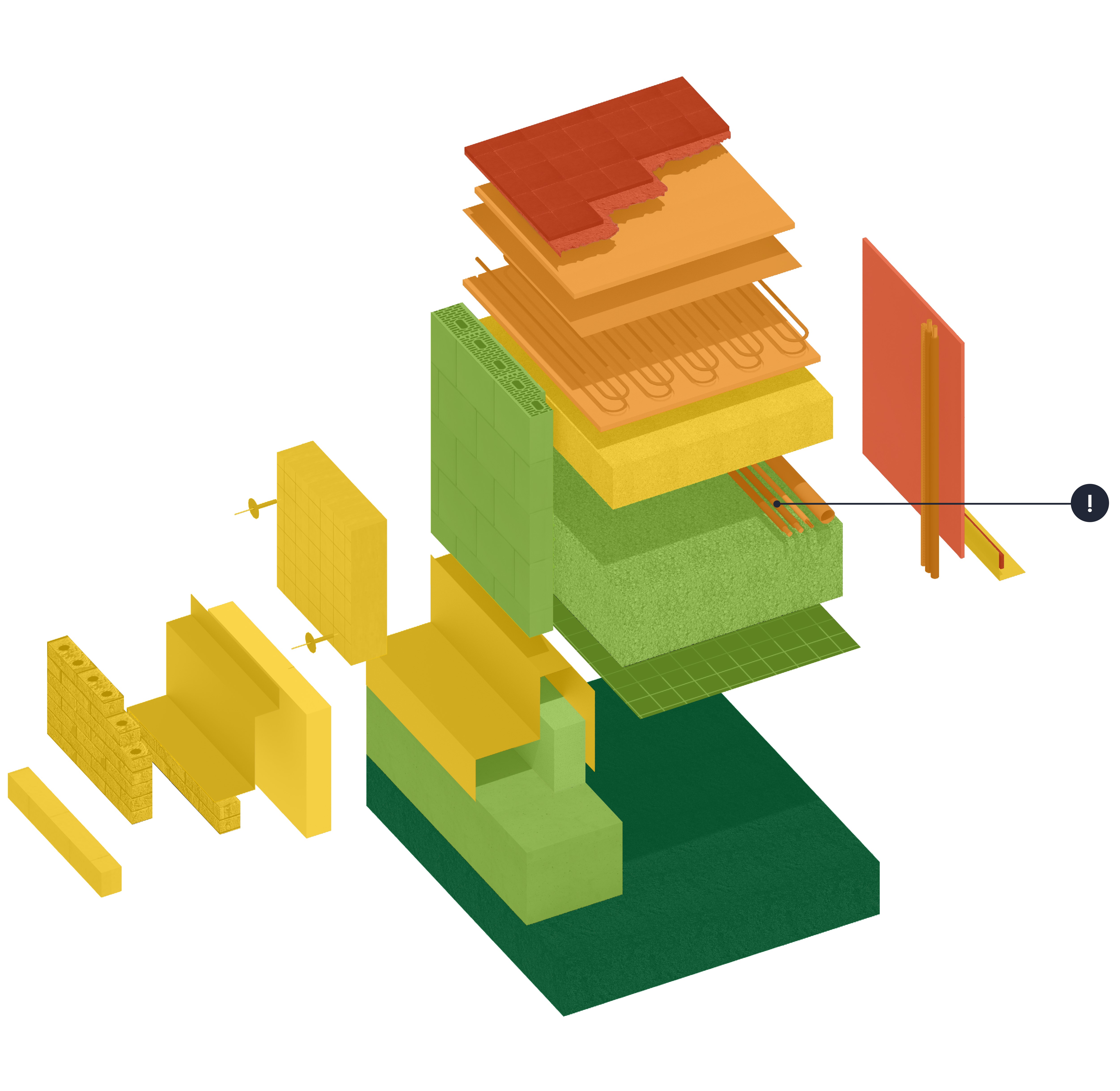 Funderingsaansluiting - Demonteerbare massiefbouw | Milieubewustisoleren